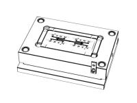 China OEM / ODM ： Polypropylene Injection Molding & Transparent Router Light Guide Plate (1*4) No.23893 for sale
