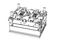 China OEM / ODM ： Hot Runner Injection Molding & On-board Rear Housing (1*2) No.23909-B for sale