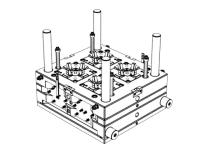 China OEM / ODM ： Multi Cavity Injection Mold & Transparent On-board Universal Joint Base (1*4) No.23910 for sale