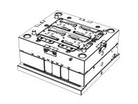 China OEM / ODM ： Multi Cavity Injection Mold & Transparent On-board Lower Bracket (1*4) No.23912 for sale