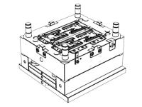 China OEM / ODM ： Multi Cavity Injection Mold & On-board Lower Bracket (1*4)  No.23912 for sale