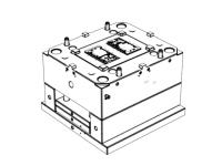 China OEM / ODM ： Cold Runner Injection Molding & Transparent On-board Upper Bracket (1*2) No.23913 for sale