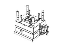 China OEM / ODM ： Cold Runner Injection Molding & On-board Upper Bracket (1*2)  No.23913 for sale