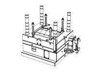 China OEM / ODM ： Custom mold / Transparent On-board Clamp Bracket (1*8) No.24119 for sale