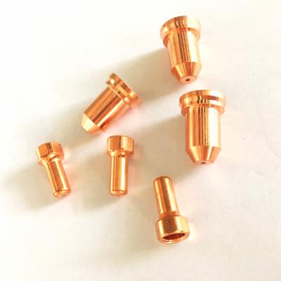China Imported Copper Esab Plasma Torch Parts Pt80 Plasma Nozzle And Electrode for sale