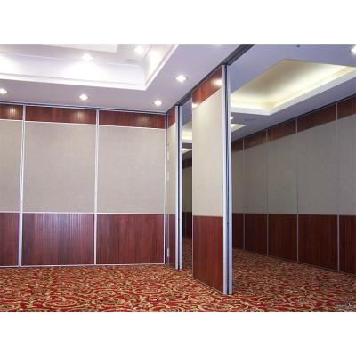 China AE Hotel Banquet Hall Operable Partition Wall System - 68mm to 105mm Thickness with 52-56 dB Sound Reduction for sale