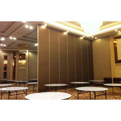 China Soundproof Movable Partition Wall 100mm Wood Fiber Panels for Multi-Function Room for sale