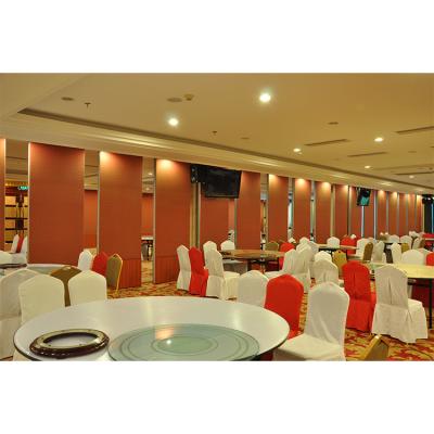 China Wood Partition Wall Panel 65mm Thickness with 52dB Sound Reduction - Movable Restaurant Divider System for sale