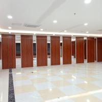 China Acoustic Movable Partition Wall 68mm 89mm 105mm Wooden Sliding Divider for Banquet Hall for sale