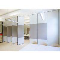 China Soundproof Wooden Operable Partition Systems 68mm-105mm Thickness with 52-56dB Acoustic Rating for Conference Rooms for sale