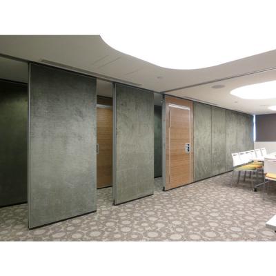China AE100 Folding Partition Wall System with 56dB Sound Insulation, Custom Sizes Up to 18M Height and 1.2M Panel Width for sale