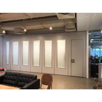 China Sliding Acoustic Partition Wall System 68mm 89mm 105mm Thickness Glass Finish for sale