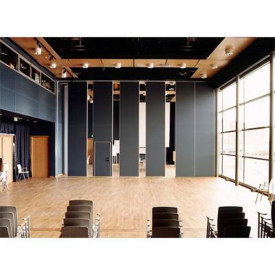 China Mobile Folding Partition Walls 100mm Thick with 52dB Sound Rating - Commercial Meeting Room Sliding Partitions for sale