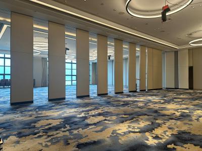 China Hotel Acoustic Partition Walls Wooden Hanging Folding Movable 68mm 89mm 105mm for sale