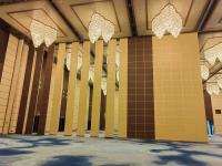 China Meeting Room Wooden Acoustic Partition Wall Sliding Ceiling Panels 68mm 89mm 105mm for sale
