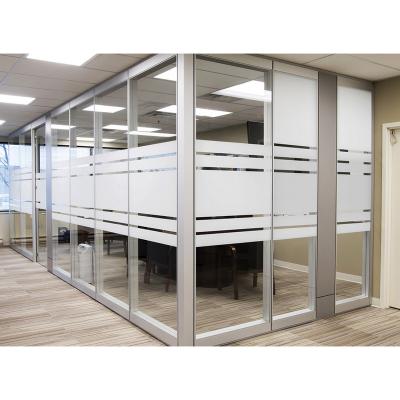 China 108mm/90mm Sliding Aluminum Frame Glass Partition Wall - Up to 3000mm Height, 1200mm Grid Width for sale