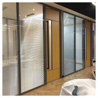 China Customized Demountable Single Glazed Full Height Office Glass Partition 108mm 90mm for sale
