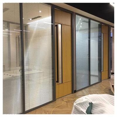 China Customized Demountable Single Glazed Full Height Office Glass Partition 108mm 90mm for sale