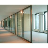 China Aluminum Frame Glass Partition Wall for Exhibition Centers - 108mm/90mm Thickness, Up to 3000mm Height for sale