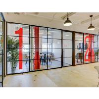 China Single Glazed Office Glass Partition Wall 108mm for Meeting Room for sale