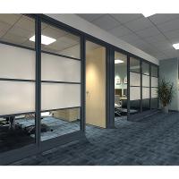 China Panoramic Glass Demountable Partitions with Aluminum Frame - 108mm/90mm Thickness, Up to 3000mm Height for sale