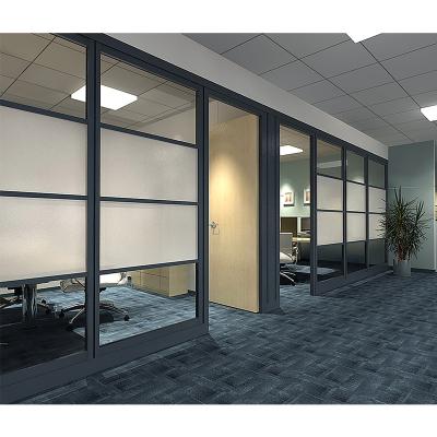 China Panoramic Glass Demountable Partitions with Aluminum Frame - 108mm/90mm Thickness, Up to 3000mm Height for sale