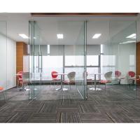 China Single Glazed Aluminium Frame Glass Partition Wall 108mm 10mm Tempered Glass for sale