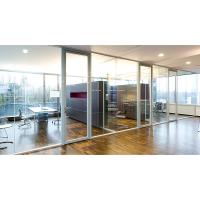 China Frameless Aluminum Glass Partition Wall 108mm Thickness 3000mm Height Stacking Folding System for sale