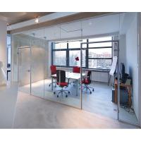 China Aluminum Frame Glass Partition Wall 108mm/90mm Thickness up to 3000mm Height ISO9001 SGS Certified for sale