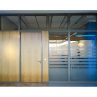 China 108mm 90mm Frameless Aluminum Glass Partition Wall for Conference Rooms - Up to 3000mm Height for sale