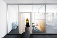 China Aluminum Frame Glass Partition Wall 108mm Thickness for Multi Function Room for sale