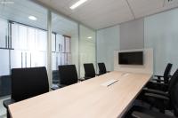 China Conference Center Collapsible Glass Partition Aluminium Frame for sale