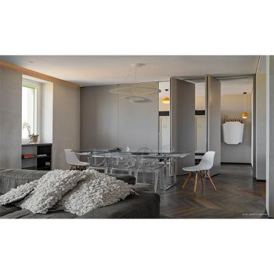 China AE100 Movable Glass Partition Walls with 56dB Sound Insulation and Custom Sizes Up to 18M Height for sale