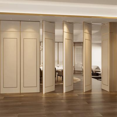 China Acoustic Sliding Wall Movable Partition 68mm 89mm 105mm Fire Resistant Panel for sale