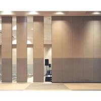 China Thermal Insulation Folding Operable Partition Walls 68mm-105mm Thickness with 52-56 dB Sound Rating for sale