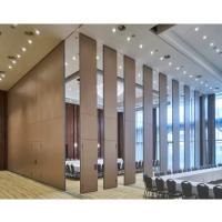 China Convention Center Operable Partition Walls 68mm-105mm Thickness with 52-56dB Soundproof Rating and Soft Fabric Finish for sale