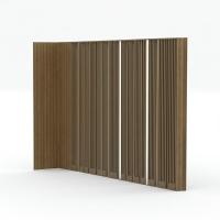China Custom Office Building Wooden Partition Wall - 68mm to 105mm Thickness with 52-56dB Sound Insulation for sale
