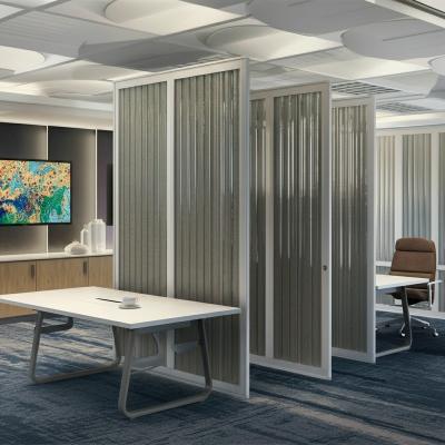 China Custom Hotel Sound Proof Partitions 68mm-105mm Thickness with 52-56 dB Noise Reduction for Private Meeting Spaces for sale