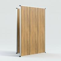 China AE85 Series Soundproof Aluminum Partition Walls - 89mm Thickness, 52-56dB Rating, Custom Wooden Finish for sale