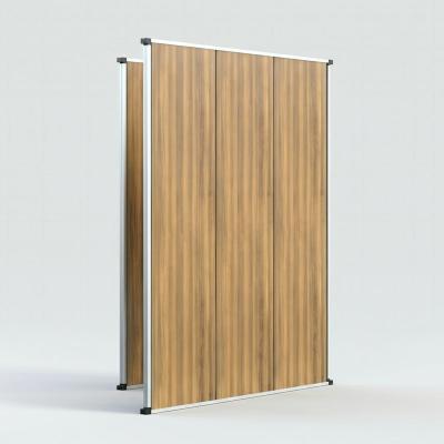 China AE85 Series Soundproof Aluminum Partition Walls - 89mm Thickness, 52-56dB Rating, Custom Wooden Finish for sale