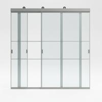 China Portable Tempered Sliding Double Glazed Office Glass Partition Wall - 108mm/90mm Thickness, Up to 3000mm Height for sale