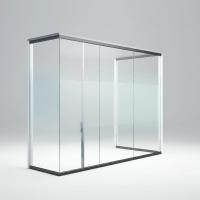 China Single Glazed Office Tempered Glass Partition Wall 108mm/90mm Thickness up to 3000mm Height for sale
