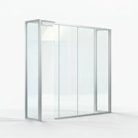 China Panoramic Demountable Glass Partition Walls with 108mm/90mm Aluminum Frame - Up to 3000mm Height for sale