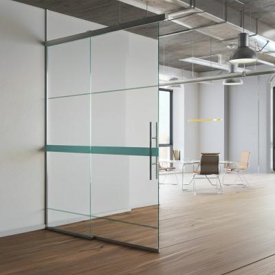 China Tempered Panoramic Office Glass Partition Wall System - 108mm/90mm Thickness, Up to 3000mm Height for sale