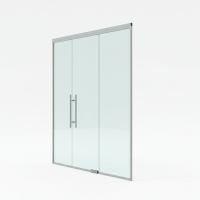 China Full View Single Glazed Glass Partition Wall 108mm Aluminum Frame Modern Office for sale