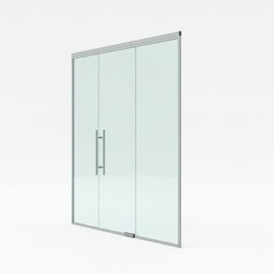China Full View Single Glazed Glass Partition Wall 108mm Aluminum Frame Modern Office for sale