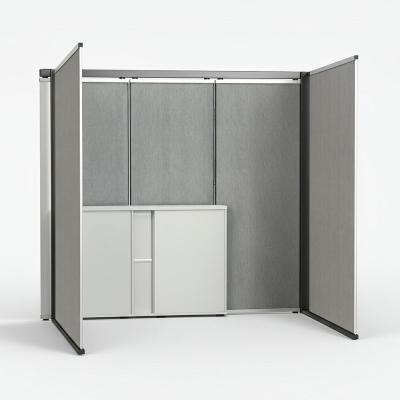 China Office Acoustic Operable Partition Wall System 68mm 89mm 105mm Thickness with 52-56 dB Sound Rating for sale