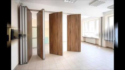 China Movable Soundproof Partition Wall 68mm 89mm 105mm Sliding Wall System No Floor Rail for sale