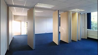 China Acoustic Sliding Wall Operable Partition 55dB Soundproof Top Hung Track System for sale