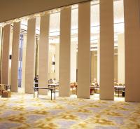 China Sliding Operable Partition Wall System 68mm-105mm Thickness with 52-56dB Soundproof Rating for Conference Halls for sale